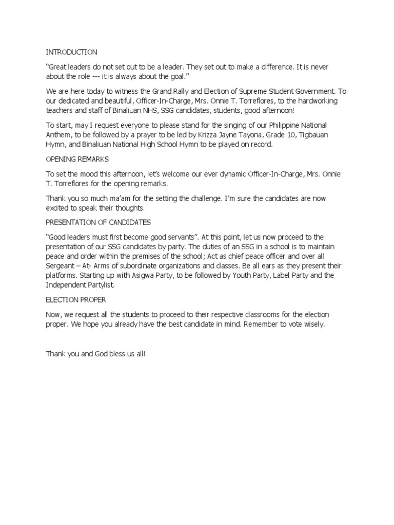 Script Grand Rally | PDF