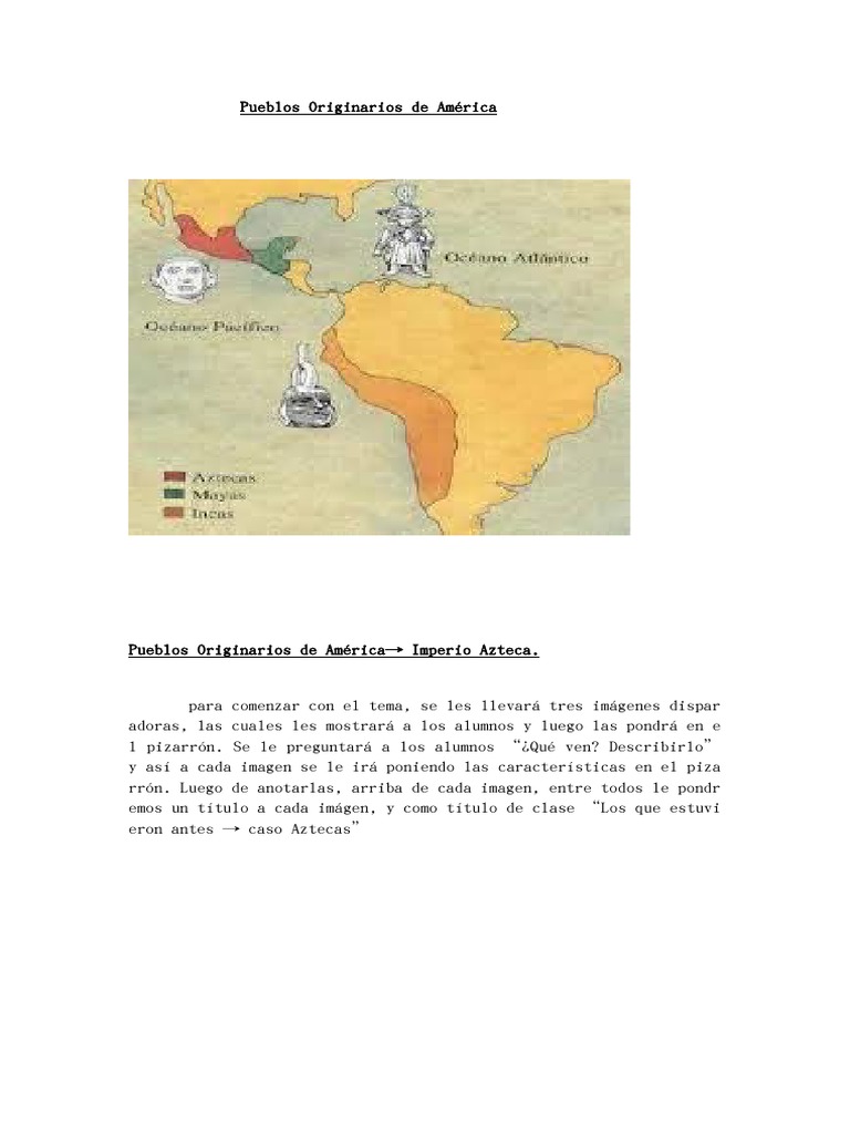 Mapa de Pueblos Originarios de América | PDF | Viajes y turismo | Historia