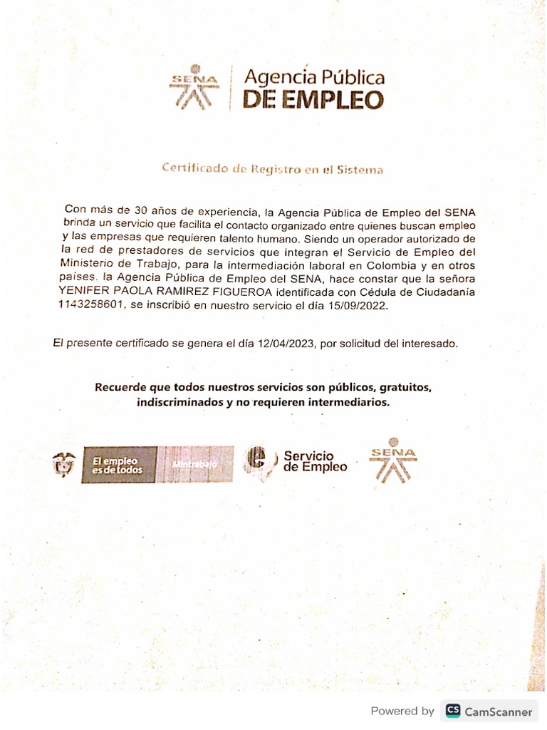 Certificado Ape | PDF