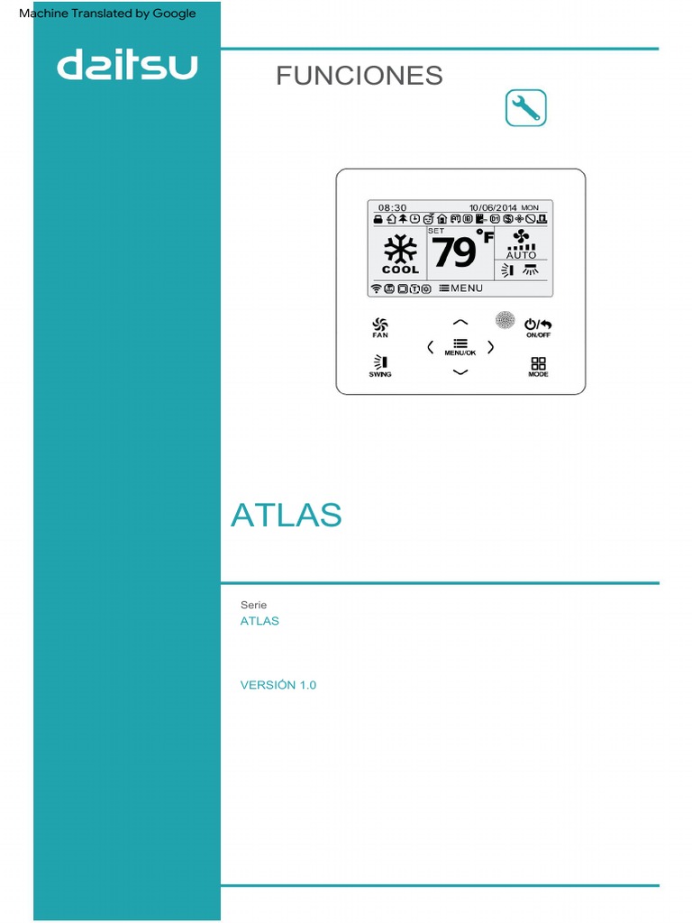 Instrucciones Mando Aire Acondicionado Daitsu | PDF | Control remoto ...