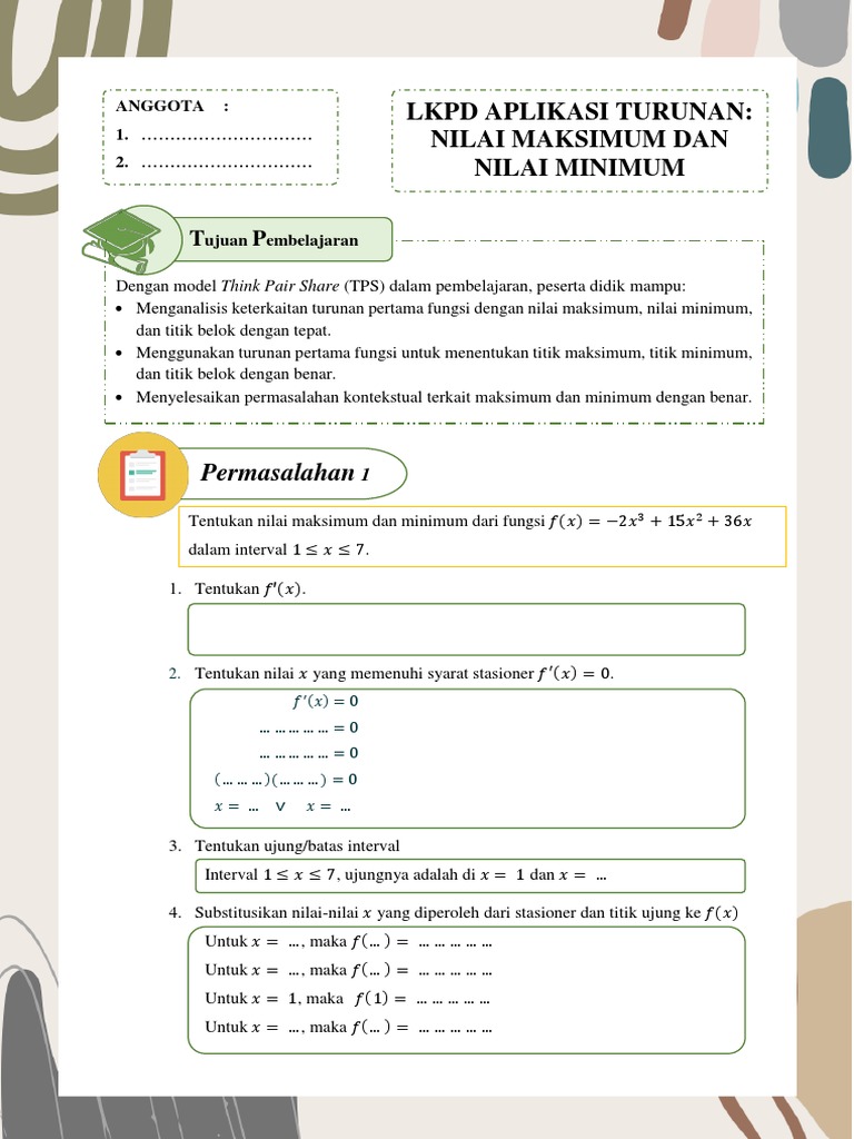 Optimasi Fungsi dan Luas Taman | PDF | Metode & Bahan Ajar