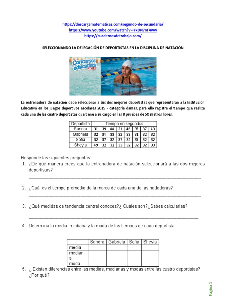 RP-MAT1-K02 - Ficha #2 Medidas de Tend. Central | PDF | Mediana | Matemáticas