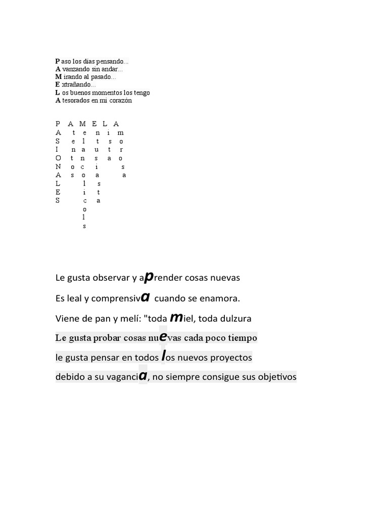 Pamela Dulzura Y Curiosidad Pdf Poesía