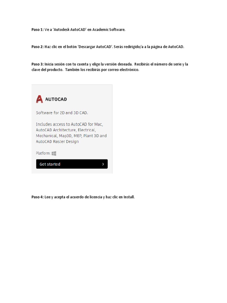 Instructivo de Instalacion de Autocad | PDF
