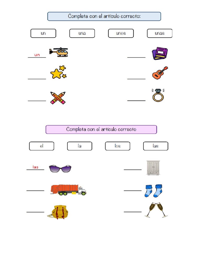 Ficha de Los Artículos | PDF
