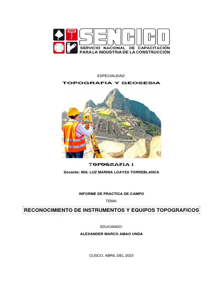 Informe de Practica de Campo N°1 | PDF | Tecnología