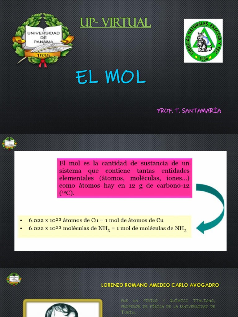 El Mol | PDF | Mole (Unidad) | Química
