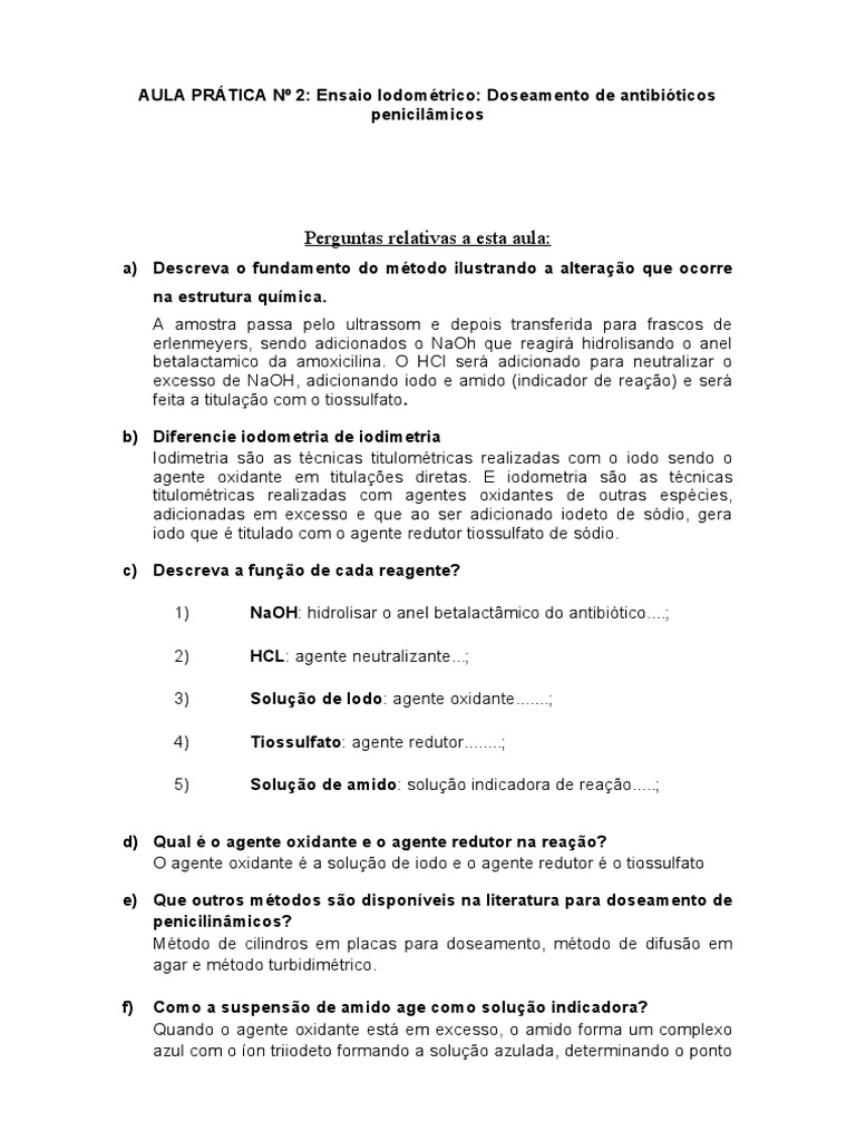 IODOMETRIA | PDF | Titulação | Química