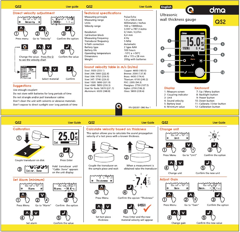 QS2 Quick Guide | PDF