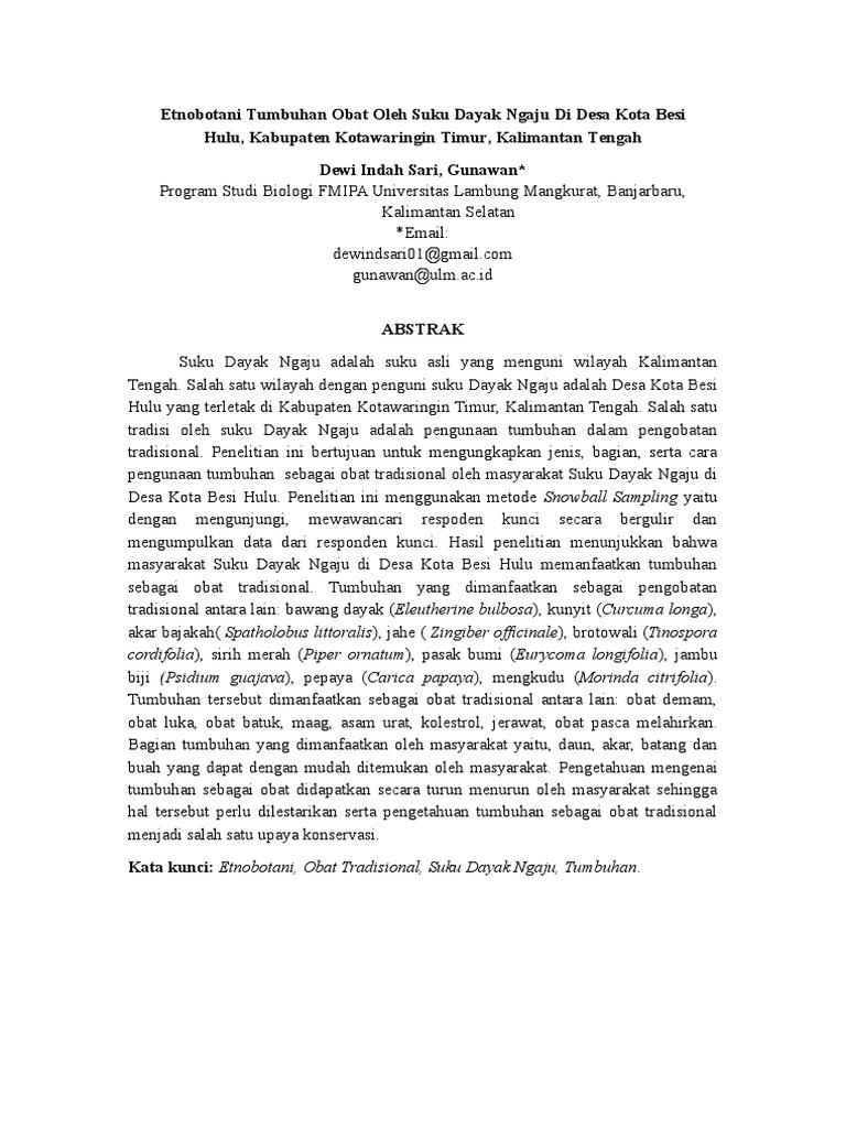 Abstrak Penelitian | PDF | Sains & Matematika