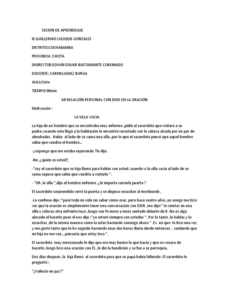 sesiones nobiembre 2022paltarume | PDF | Oración | Dios