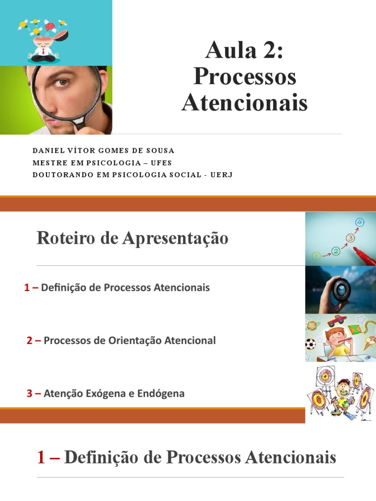 Aula 2 - Processos Atencionais | PDF