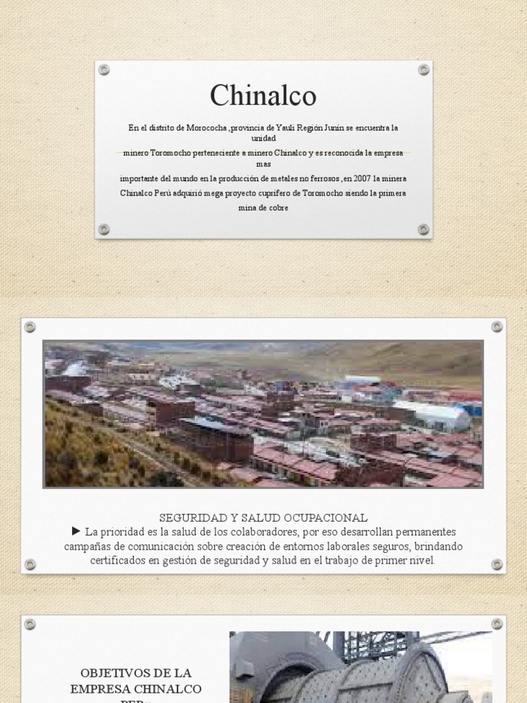 Minería y Seguridad en Chinalco | PDF | Hogar, jardinería y bricolaje