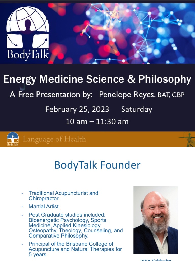 Bodytalk Science & Philosophy | PDF | Light | Quantum Mechanics