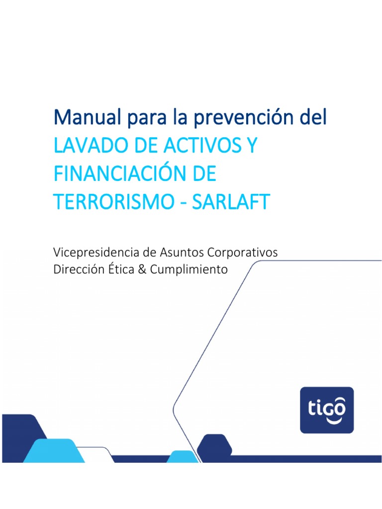 Manual Sarlaft | PDF | Riesgo | Lavado de dinero