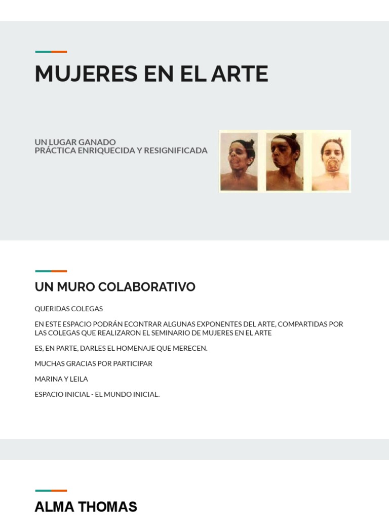 Mujeres Que Hicieron Historia en El Arte | PDF