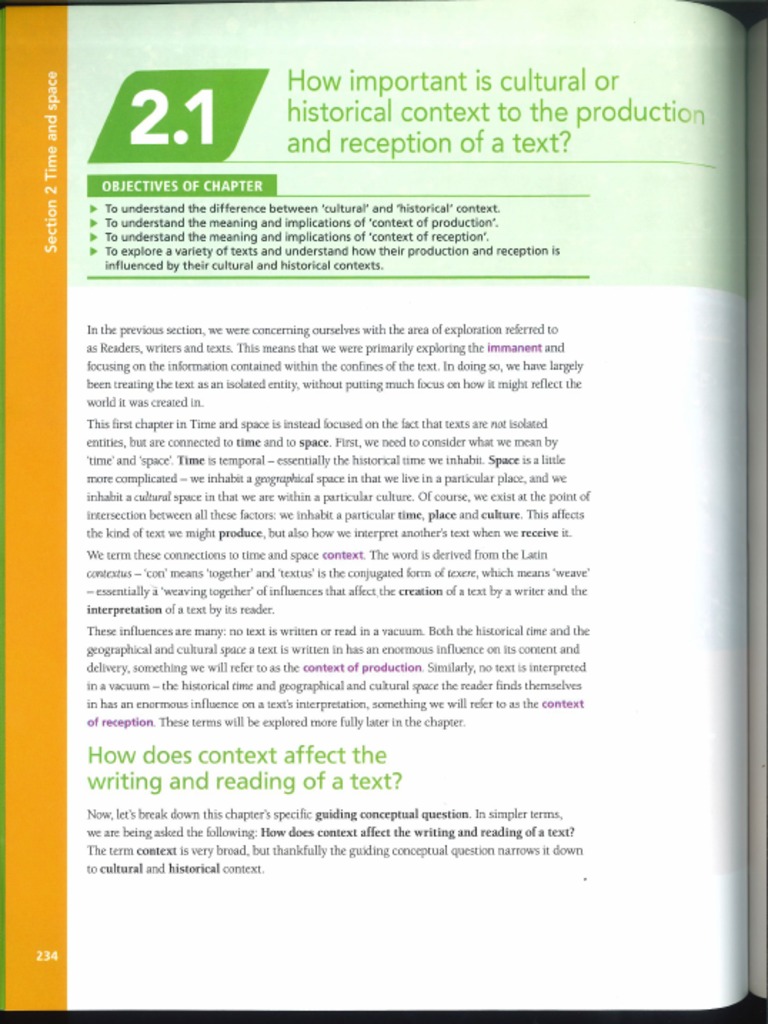 How Important Is Cultural or Historical Context To The Production and ...