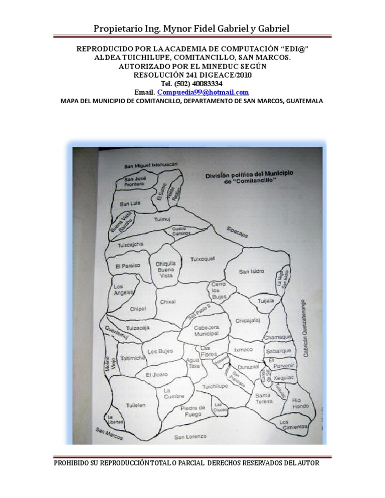 Mapa de Comitancillo San Marcos | PDF