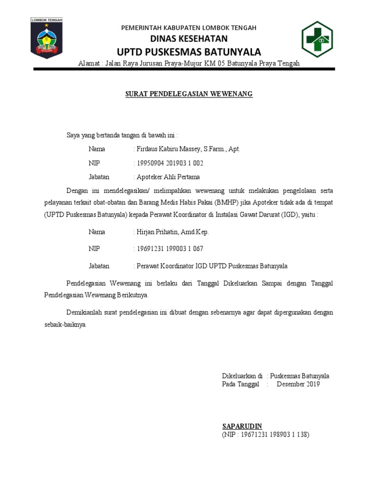 Delegasi Wewenang | PDF