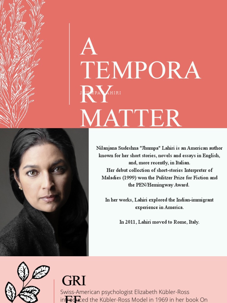 A Temporary Matter | PDF