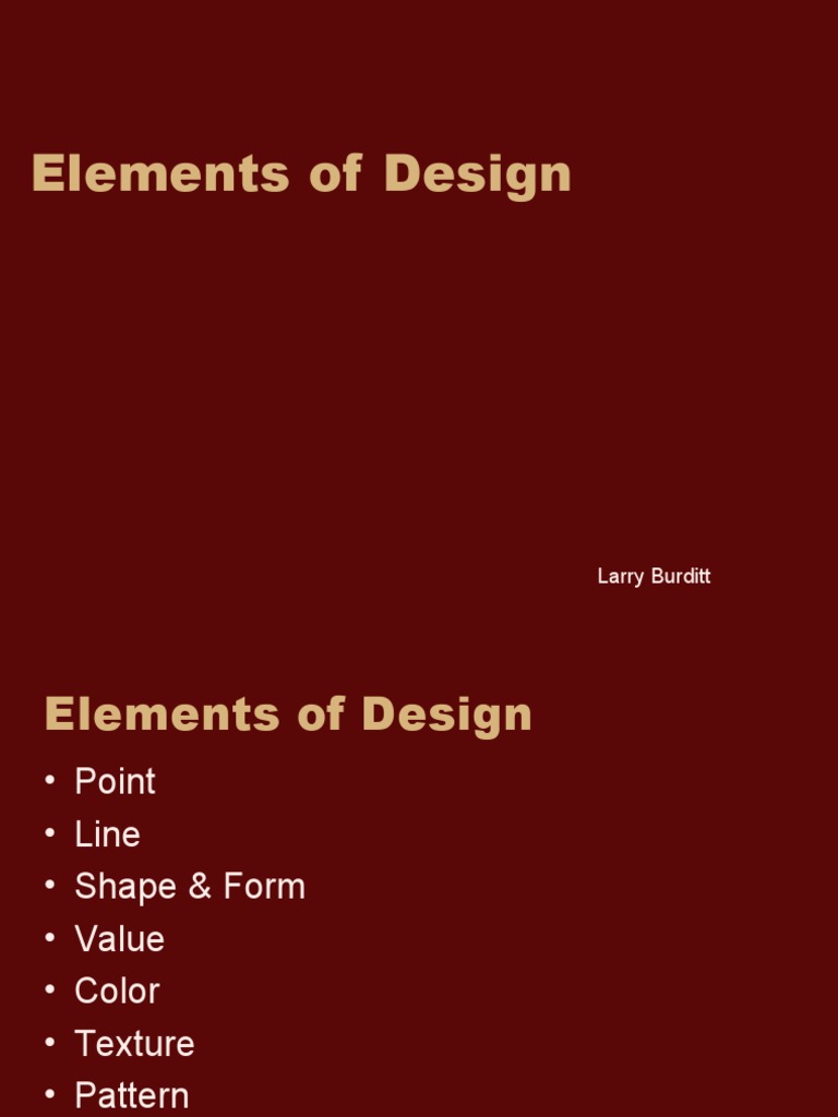 Elements of Design | PDF
