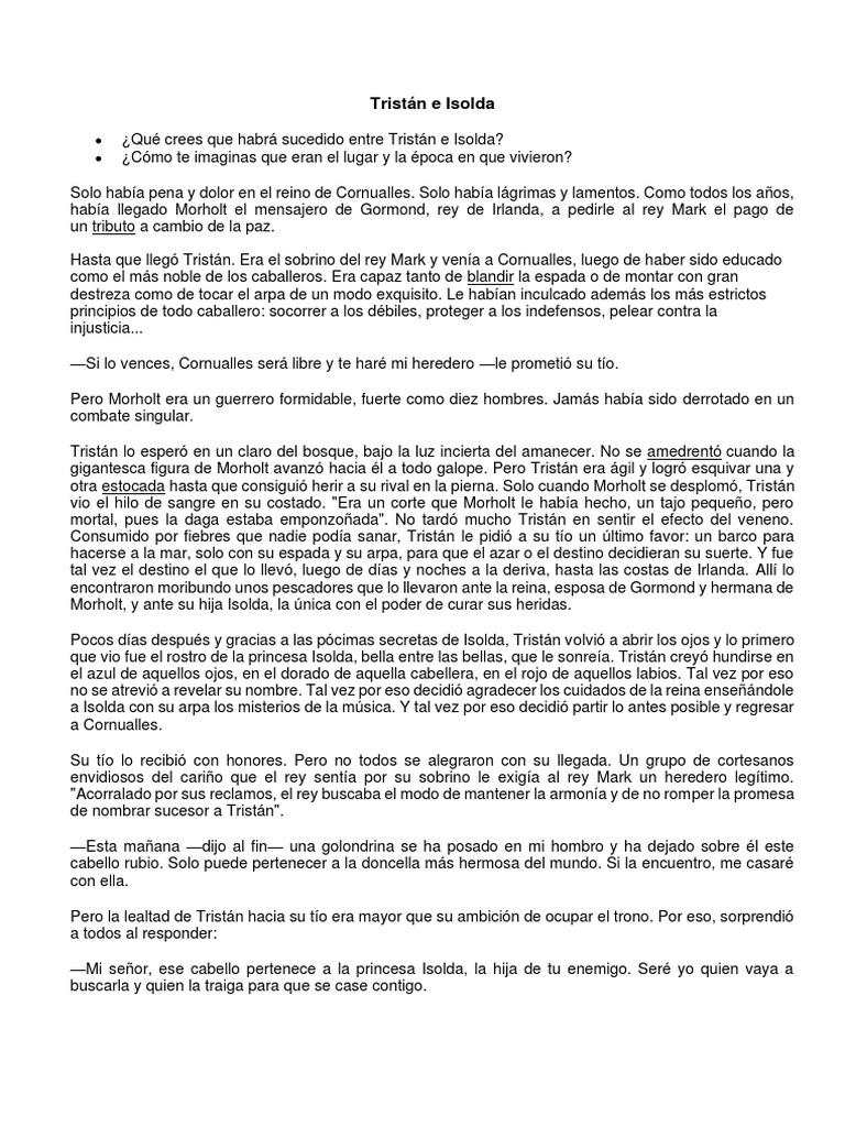 Tristán e Isolda | PDF | Tristan