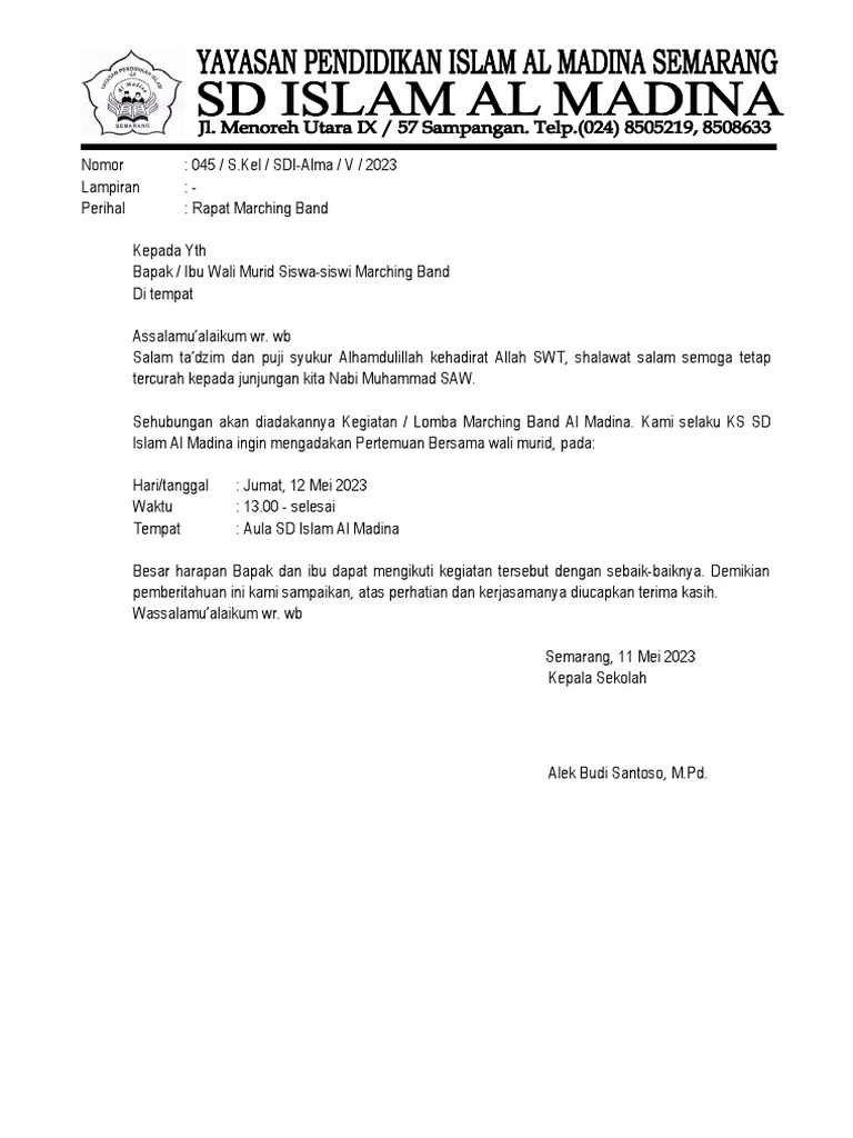 Surat Drumband | PDF