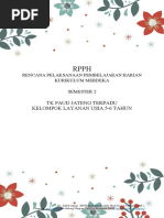Contoh Lengkap RPPH Kurikulum Merdeka PAUD | PDF