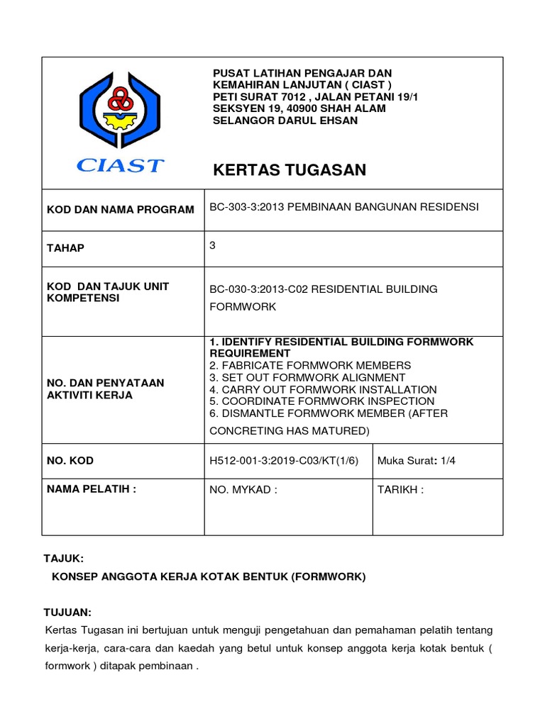 Contoh Kertas Tugasan - Teori 2022 | PDF