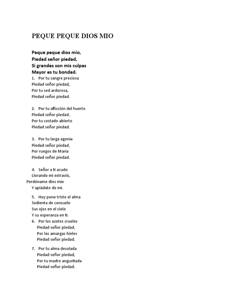 Peque Peque Dios Mio | PDF