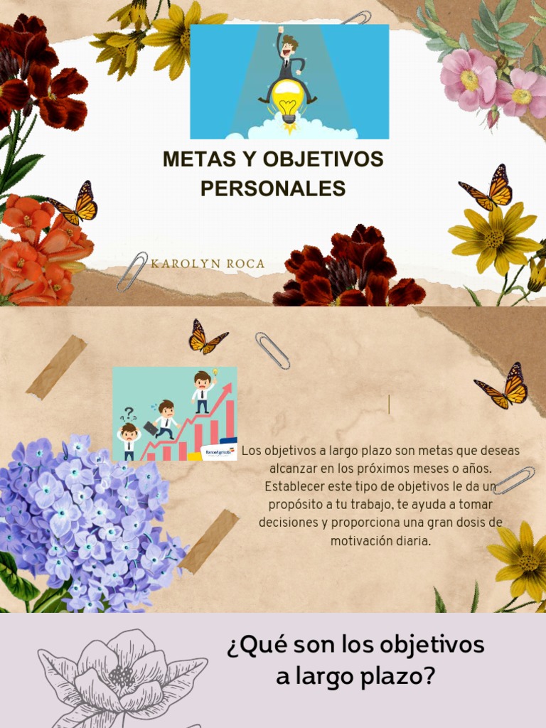 Metas y Objetivos | PDF | Planificación | Ciencia cognitiva