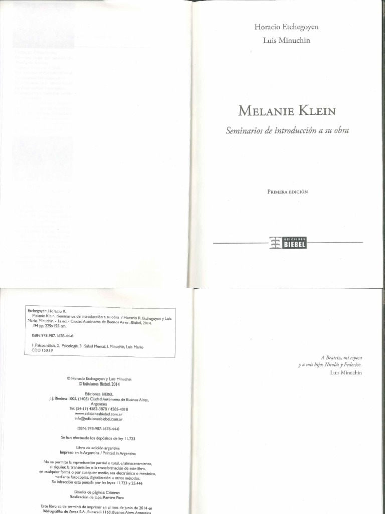 Melanie - Klein INTRODUCCION | PDF