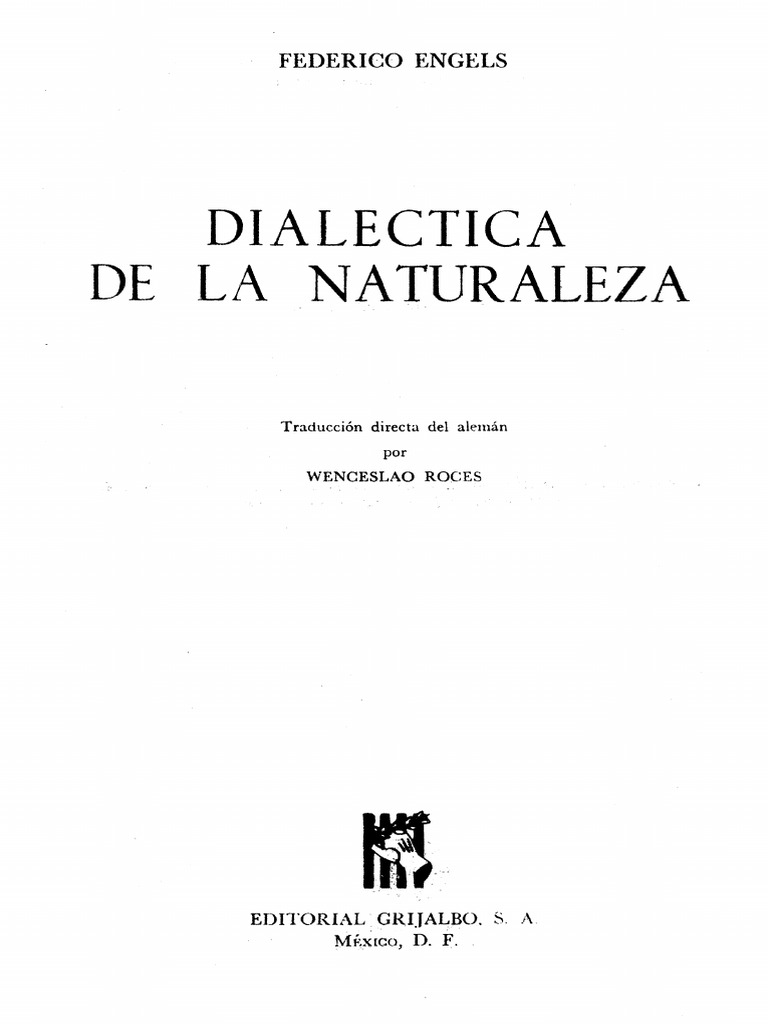 Dialectica de La Naturaleza - F.engels | PDF