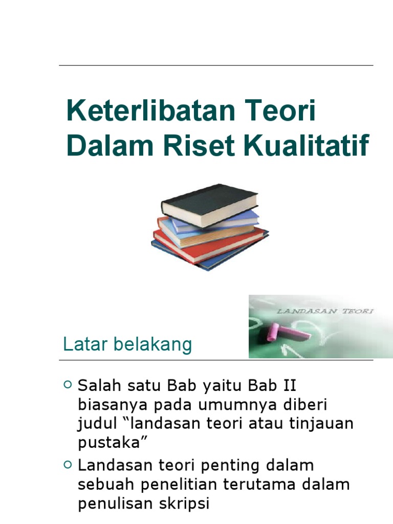 6 KETERLIBATAN TEORI | PDF