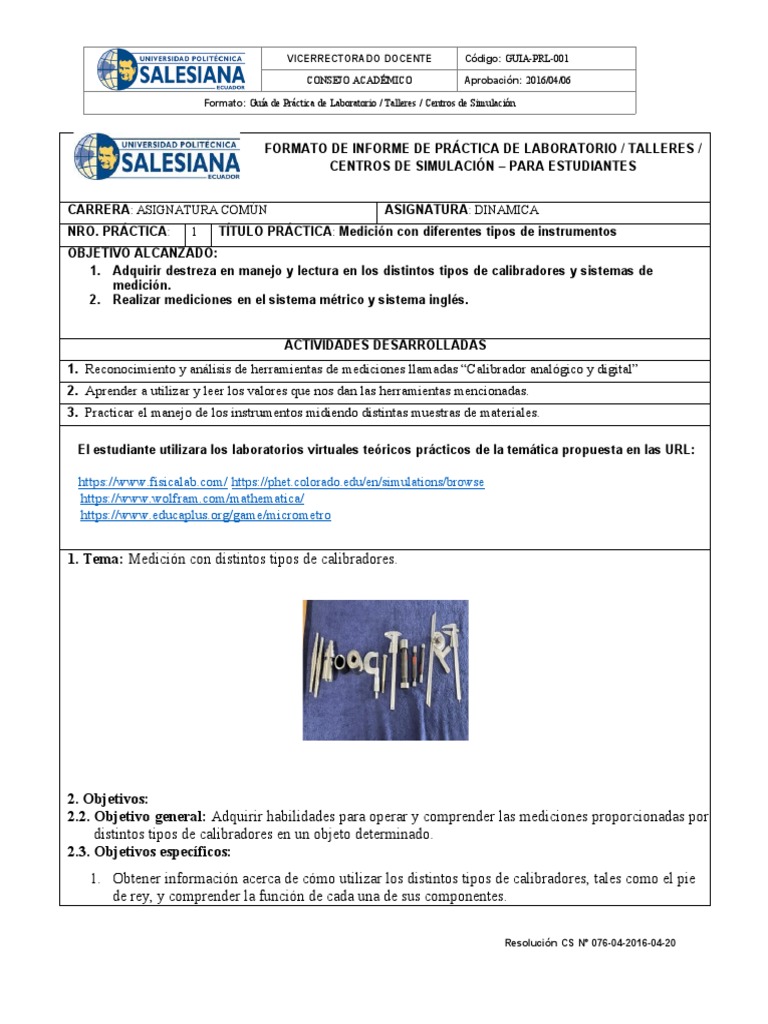 Pracica Mediciones | PDF | Medición | Metrología