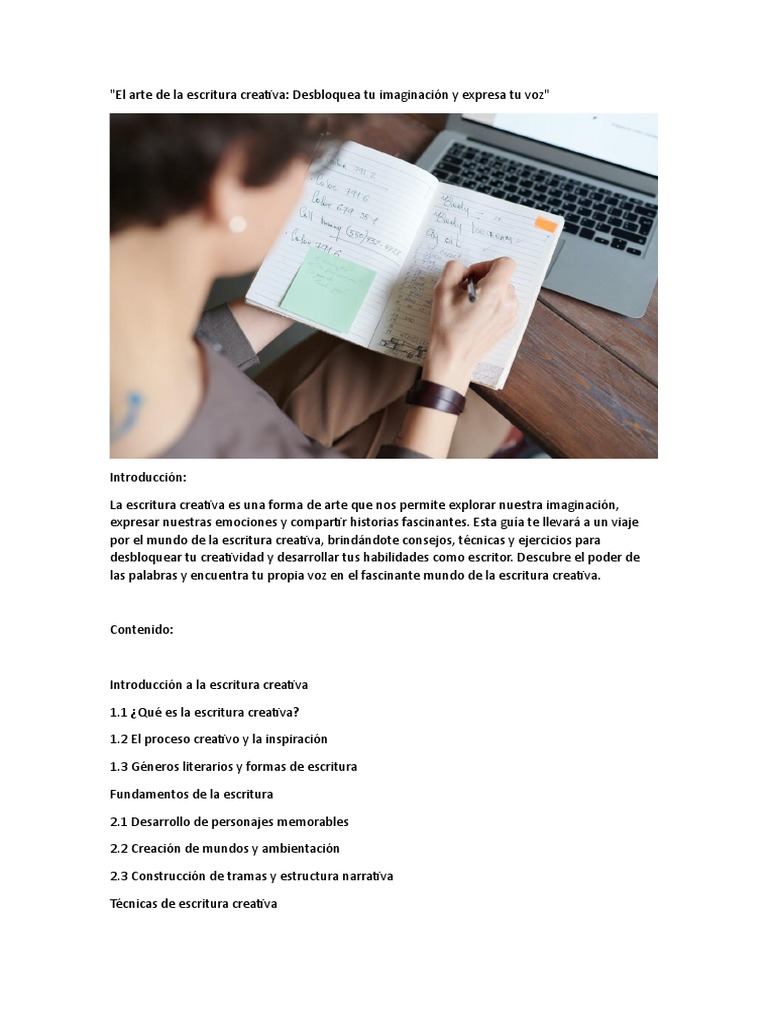 Guía Completa de Escritura Creativa | PDF