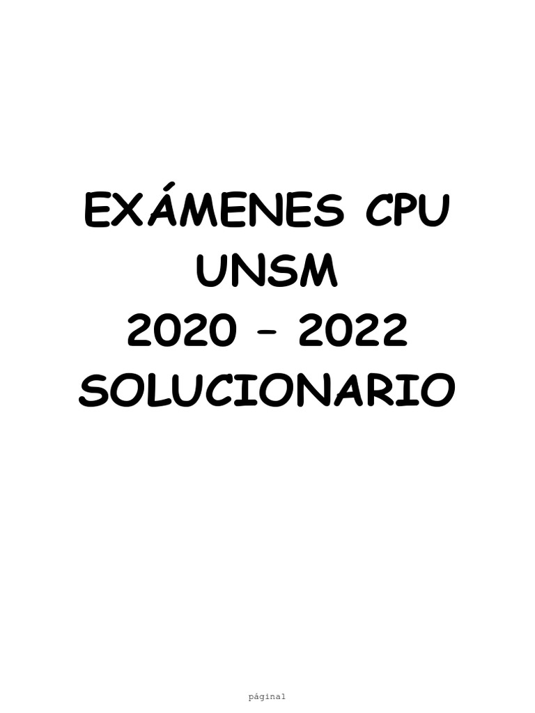 EXÁMENES CPU 2020 - Con Paginas | PDF | Triángulo