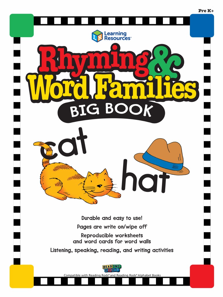 Rhyming and Word Families Workbook | PDF