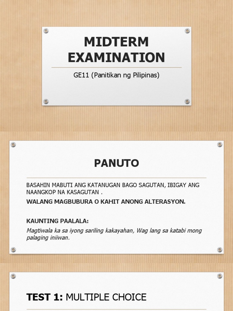 Ge11 - Midterm Exam | PDF