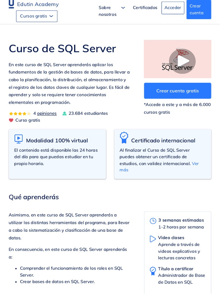 Curso de SQL Server - Guia | PDF Curso de SQL Server - Guia | PDF