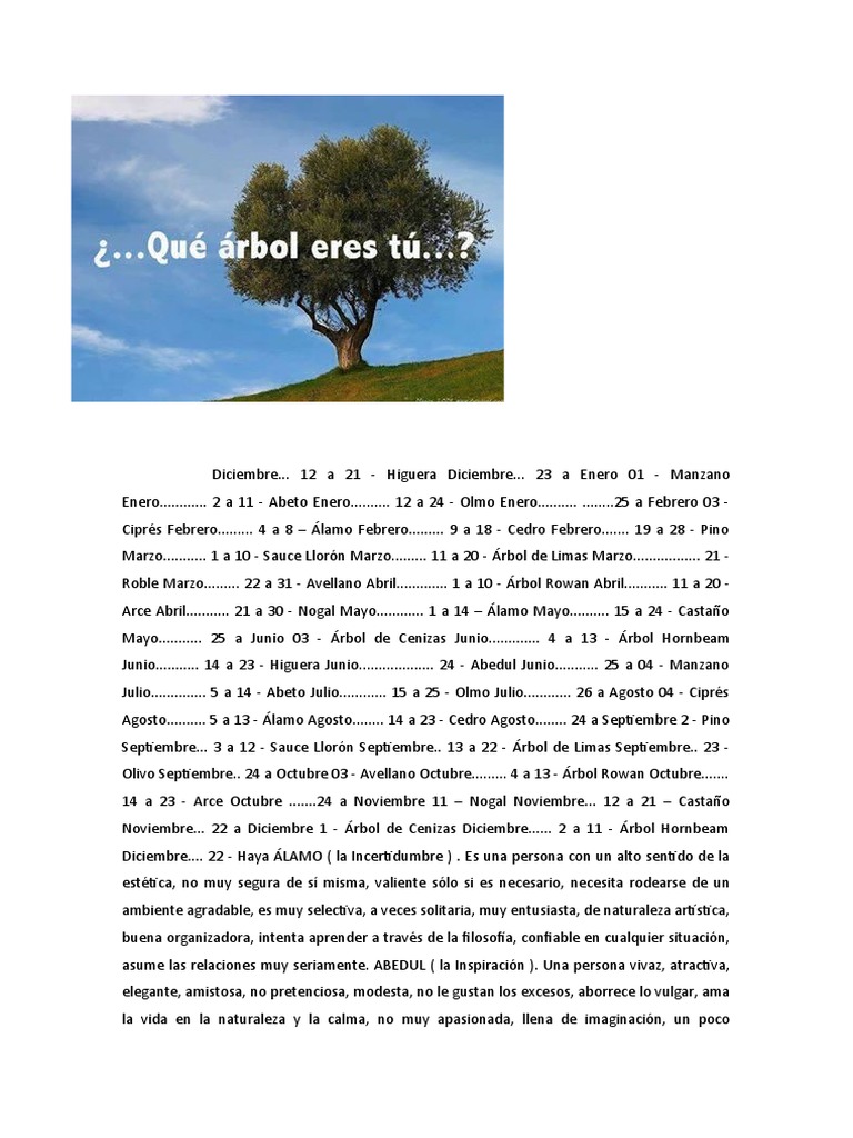 Significado de "árbol" en gramática | PDF | Amor | Belleza