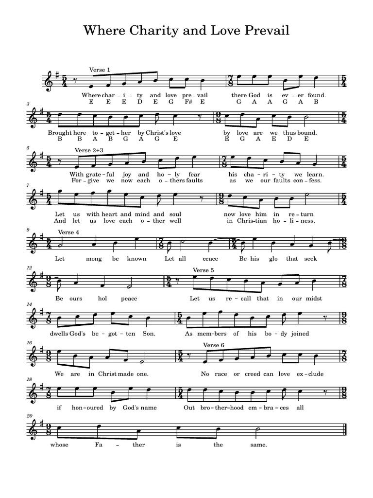 Where Charity and Love Prevail | PDF | Religious Belief And Doctrine