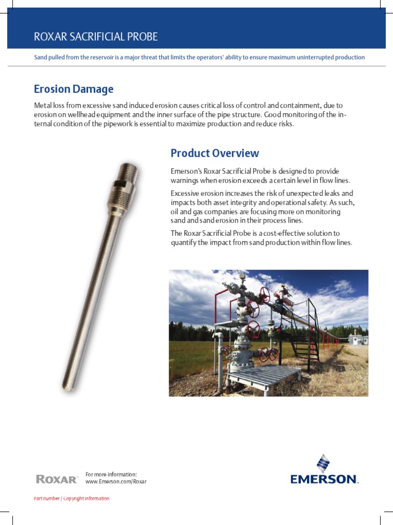Flyer Roxar Sacrificial Probe en 5466184 | PDF | Erosion