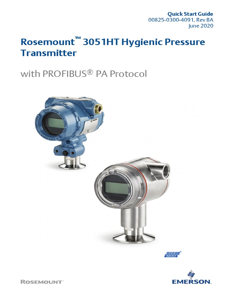 Quick Start Guide Rosemount 3051ht Hygienic Pressure Transmitter ...