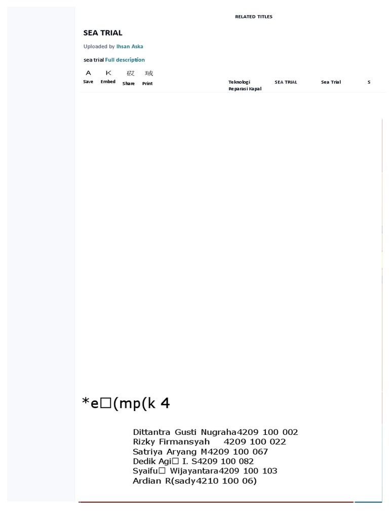 Pdf-Sea-Trial Test | PDF
