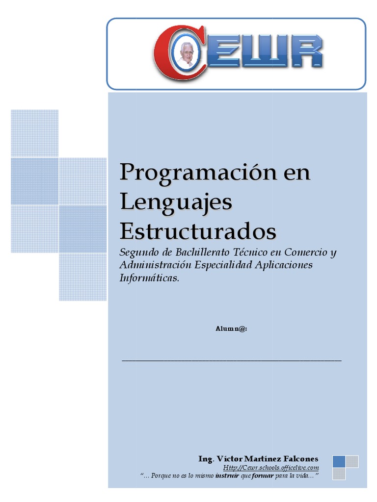 3 Programacion Estructurada Pdf Lenguaje De Programación Programa De Computadora