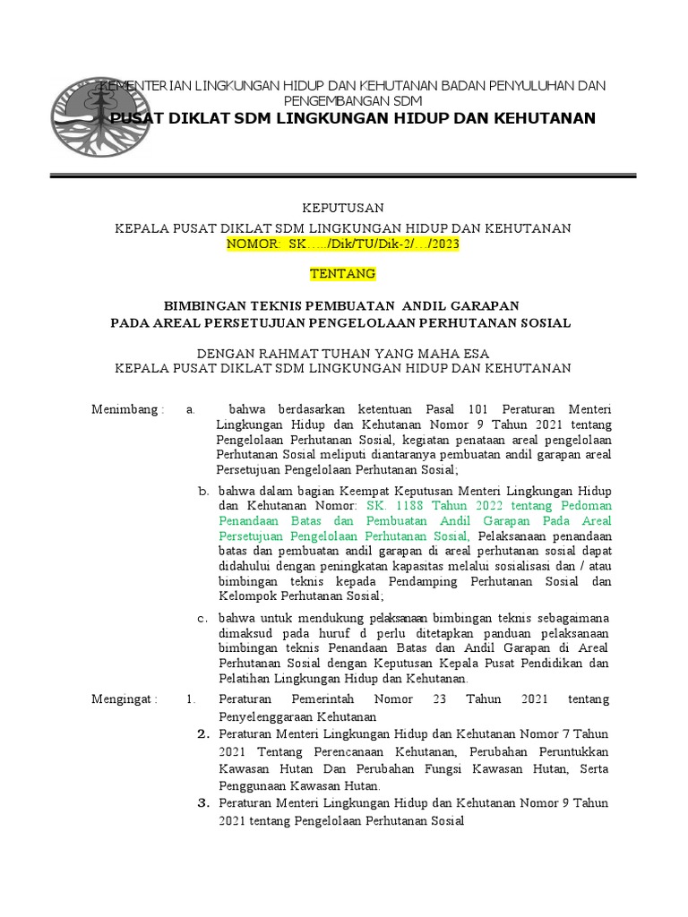 Bimbingan Teknis Penandaan Batas Perhutanan | PDF