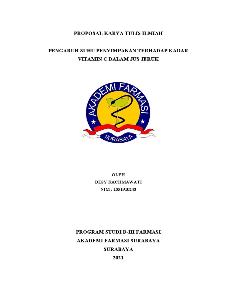 Proposal KTI - Desy Rachmawati | PDF