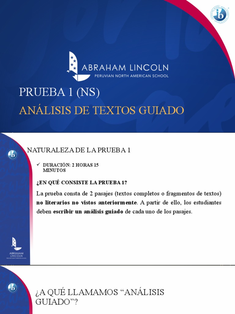 Análisis Guiado: Prueba 1 IB Lengua y Literatura | PDF | Imagen ...
