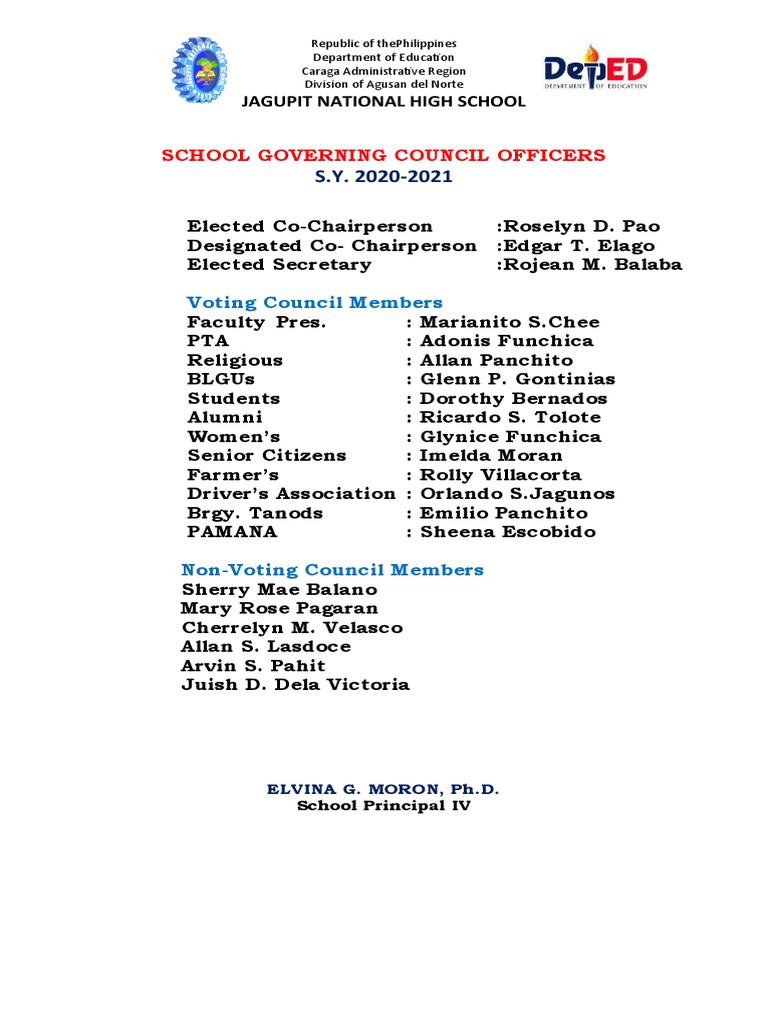 SGC Officers and SGC Committees | PDF